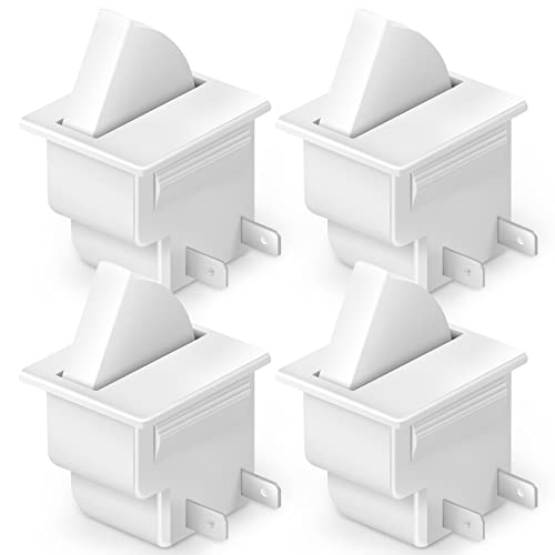 QCDENG 4PCS 2 Pin 2.5A 250VAC 5A 125VAC Refrigerator Door Light Control Switch