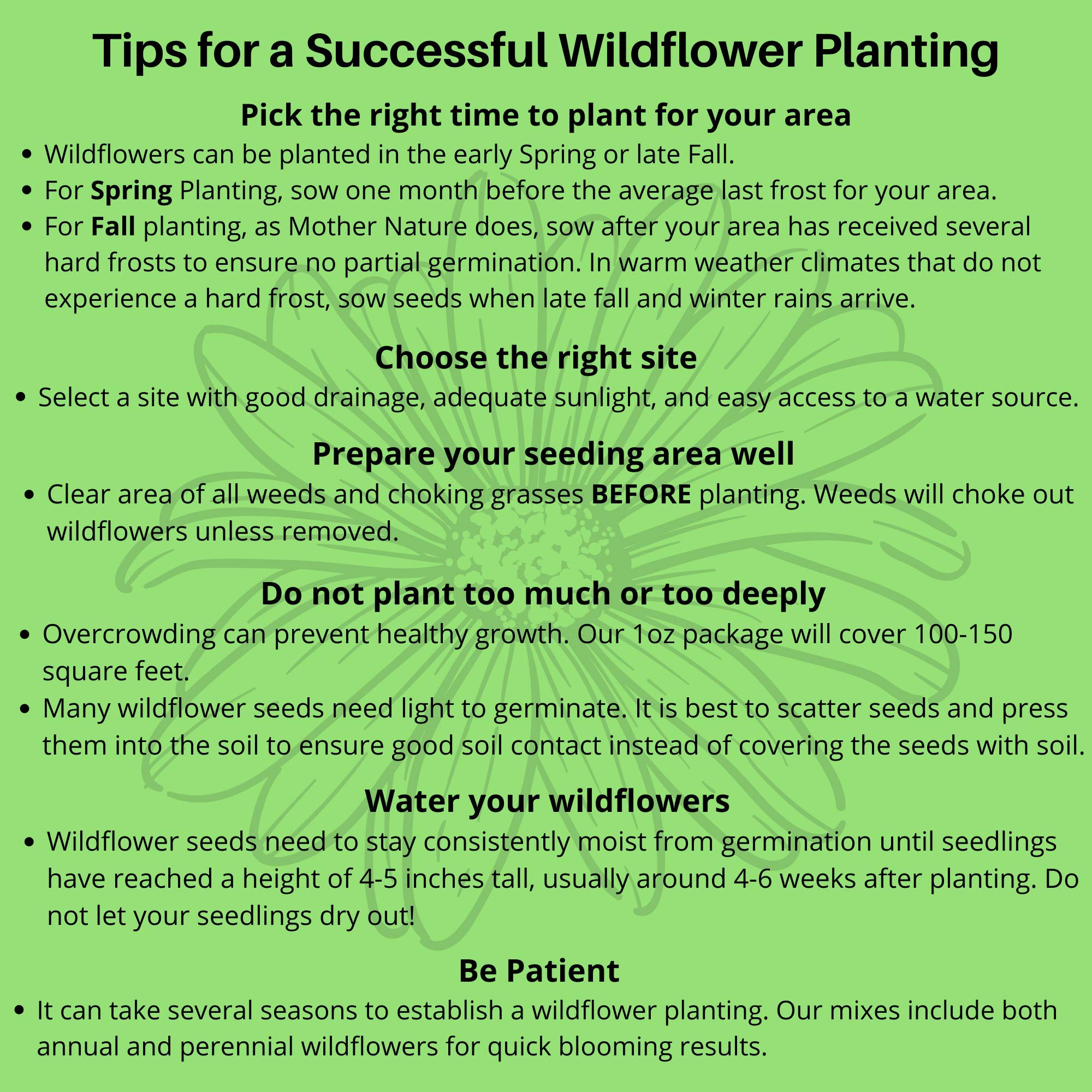 Sunflower Wildflower Seeds Mix - 1oz, Open-Pollinated Wildflower Seed Mix Packets, Non-GMO, No Fillers, Annual Sunflower Seeds, Summer Planting - 1 oz