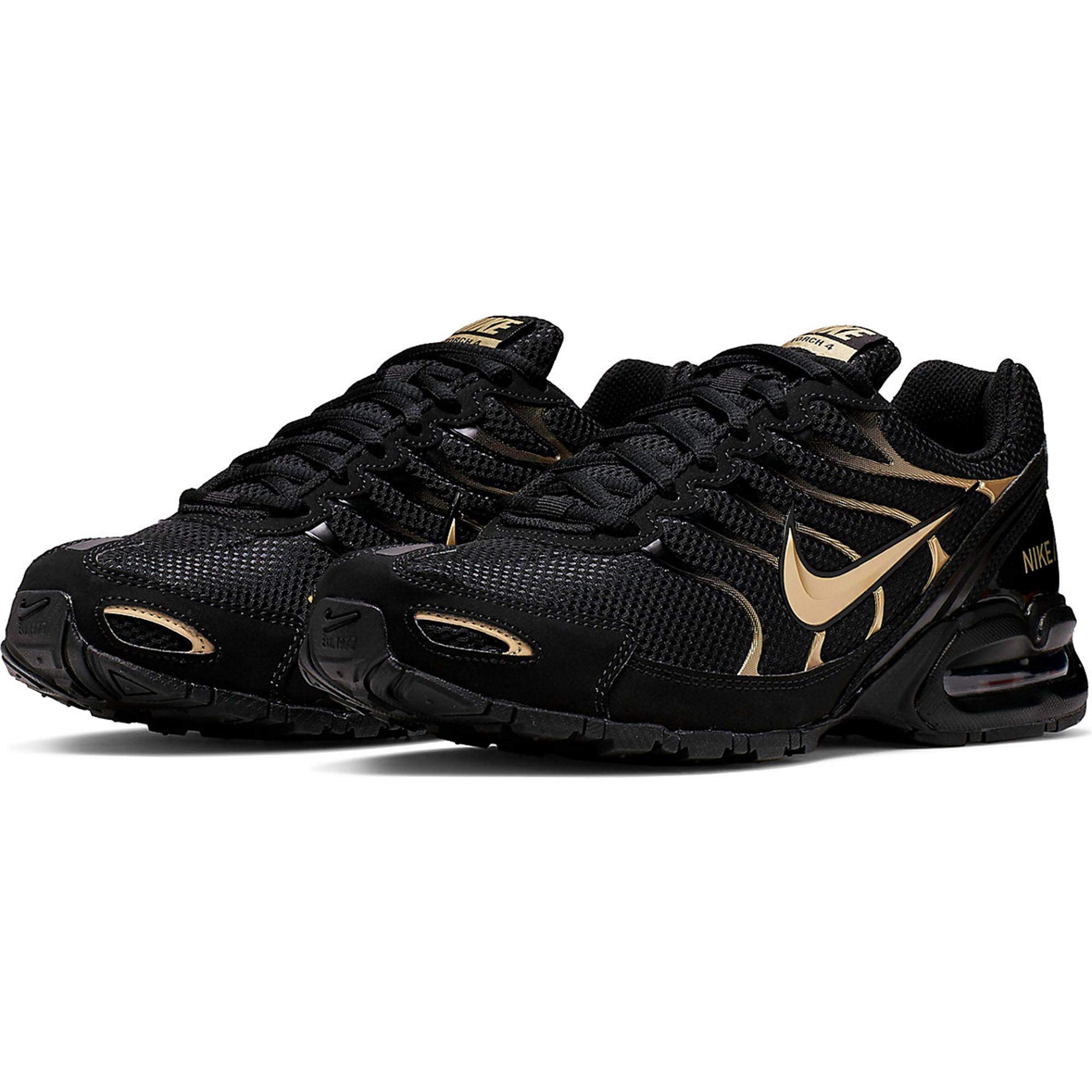 Nike Men's Air Max Torch 4 Running Shoe (11.5, Black/Gold)