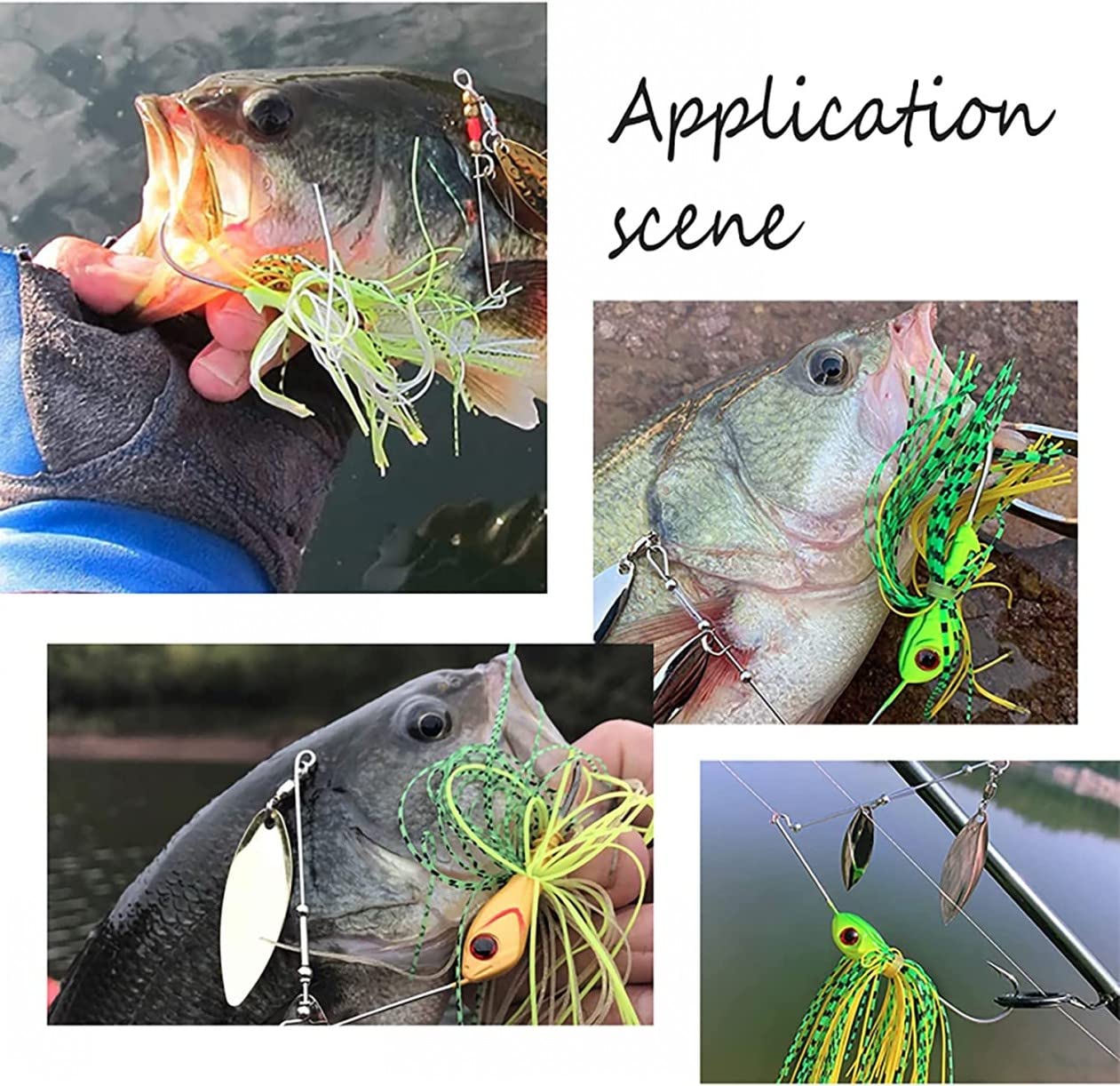 WellieSTR 80PCS(2 Color/2 Style) Easy Spin Colorado Willow Spinner Blades Metal Spoon Lure for Spinnerbait Buzzbait Bass Lure Fishing Tackle DIY Nickel