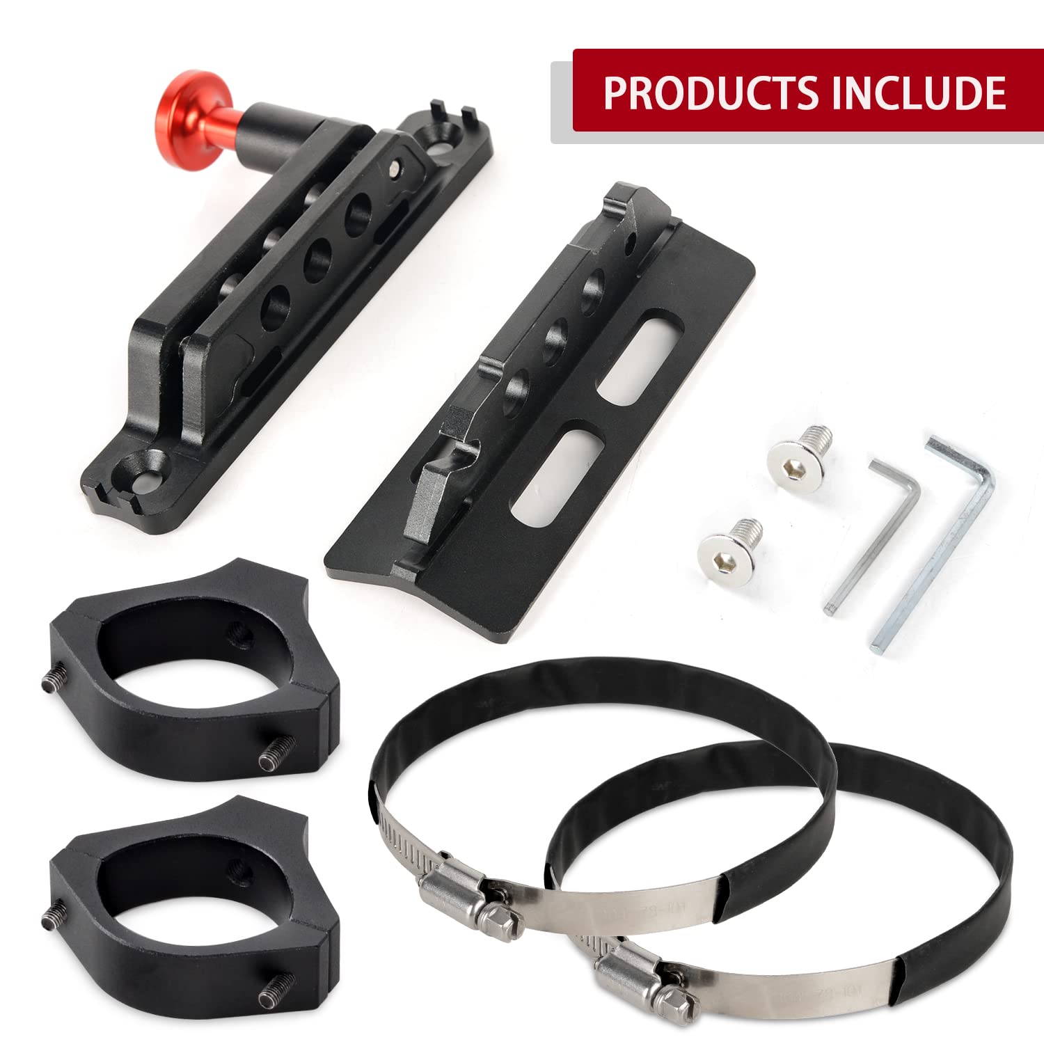 Z8LED UTV Fire Extinguisher Mount/Adjustable Roll Bar Fire Extinguisher Mount Holder for 1.75''-2'' Roll Bar Compatible with UTV Polaris RZR Ranger Camper Van(Aluminum Alloy, Quick Release)