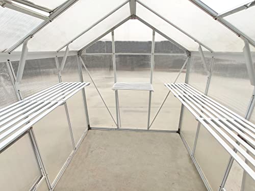 TPSHKE Greenhouse Shelves, 4-Pack 23.62x15 inch Heavy Duty Greenhouse Shelf Kits, White