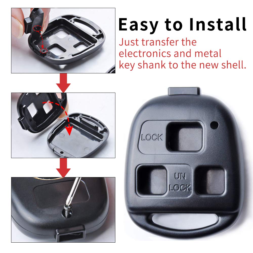 Mikkuppa Key Fob Cover with Screwdriver HYQ1512V, HYQ12BBT
