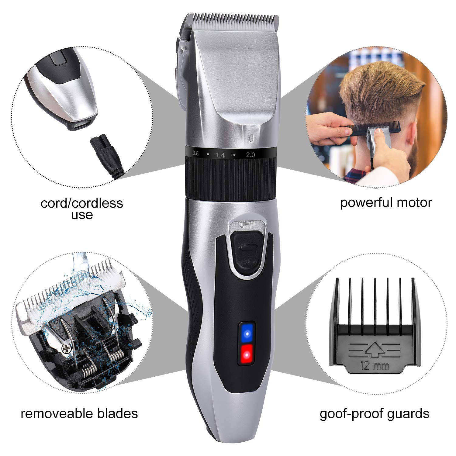 MIAODAM Hair Clipper Set Hair Clipper Kit For Men