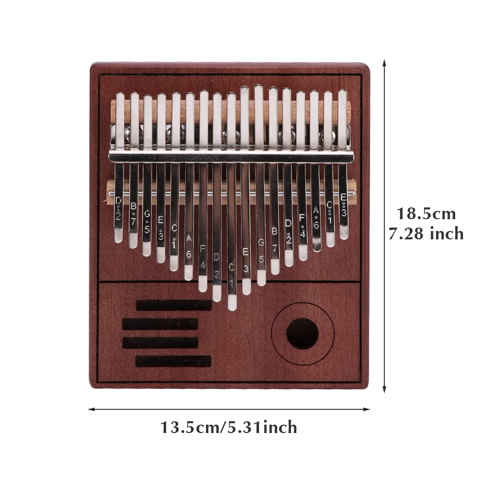Saycker Thumb Piano,Portable 17 Keys Thumb Pianos Musical Instruments Set,Easy to Learn,Musical Instruments for Kid Adult Beginners Professional(Retro Color)