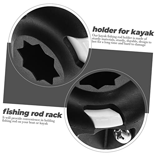 TOKIDNY 5pcs Compact Stand Holder Supports Outdoor Marine Canoe Base Storage Fishing Accessory Holding Shaped Pole Rack Flexible Tool Mount Boat Star Bracket for Brace