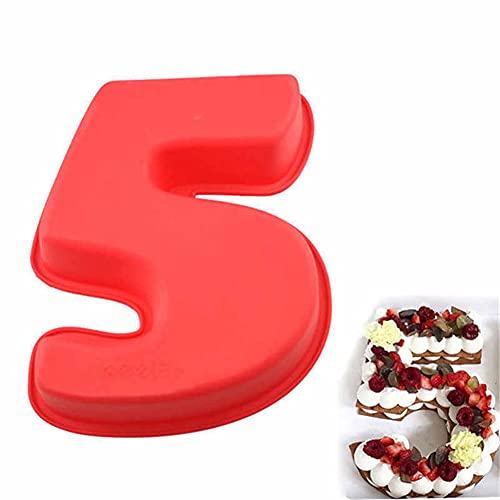snow keychain 10 Inch 9 pieces Number Cake Molds,Large Size Number Moulds Baking Forms,3D Silicone 0-9 Number Mold Cake Pan,for Birthday and Wedding Anniversary