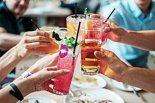 WZT 30 Pieces Silicone Drink Markers Wine Glass Markers Wine Charms Wine Glass identifier for Bar Party Family Drink Charms Multi,Dinner Parties