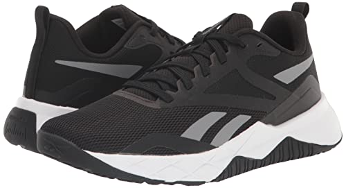 Reebok Women's NFX Cross Trainer, Black/Pure Grey/White, 7.5