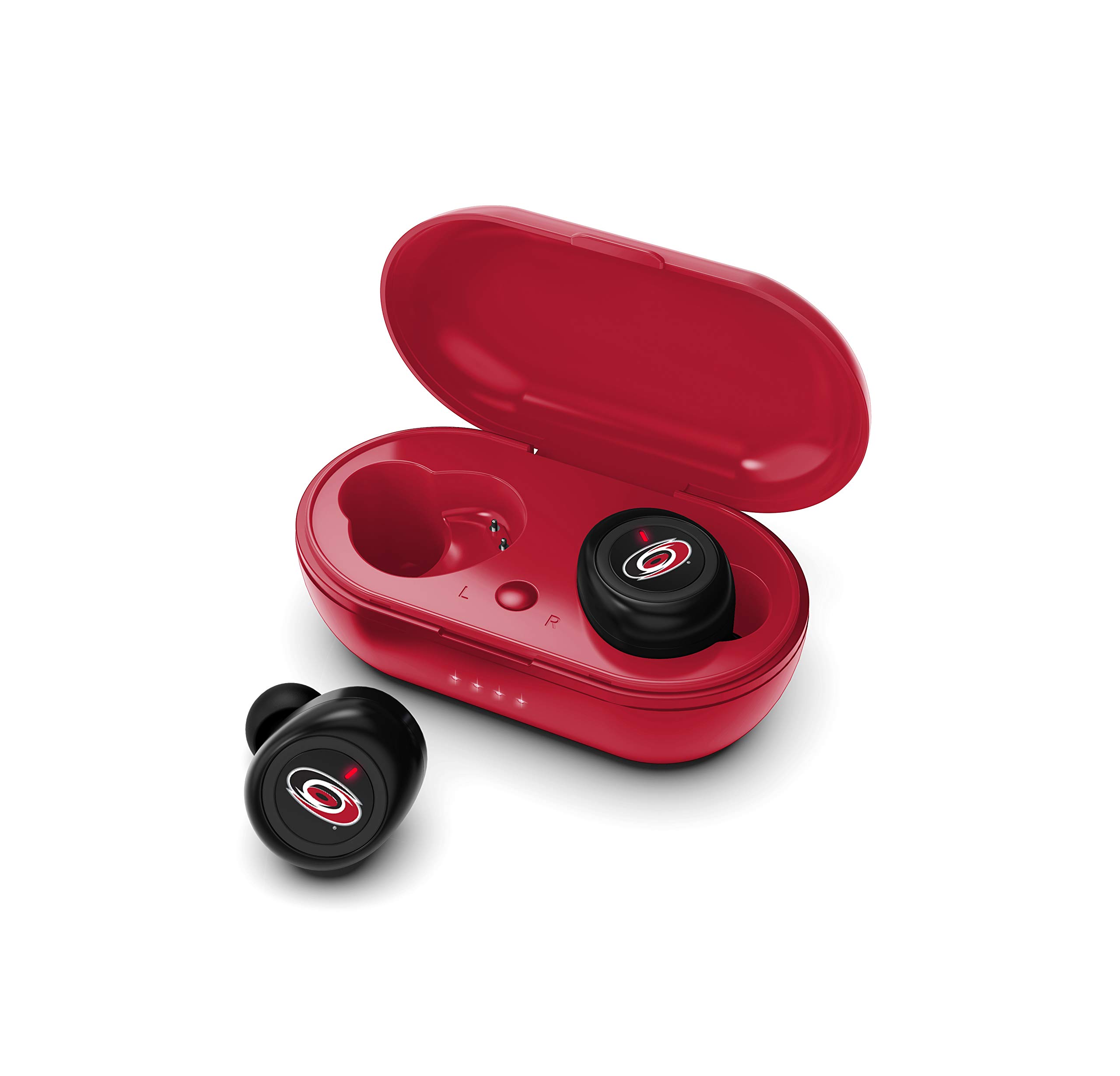 NHL Carolina Hurricanes True Wireless Earbuds, Team Color