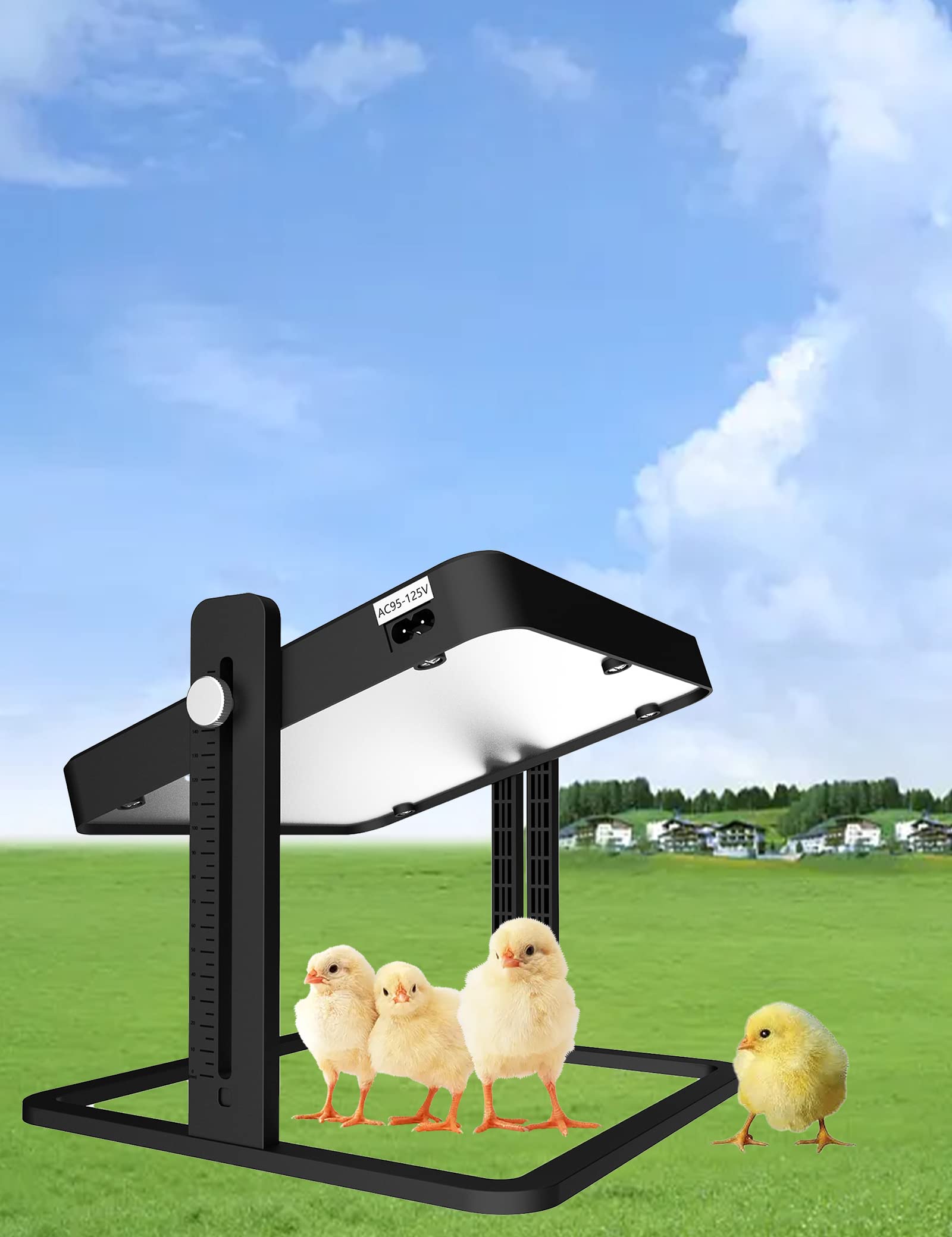 TRIOCOTTAGE Chick Brooder Heating Plate Chicken Coop Heater for Chicks Or Ducklings Warms Up to 15 Chicks