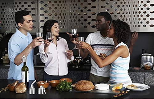 Wine Stoppers(2 PACK Bright),Wine Bottle Stoppers Stainless Steel,Reusable Wine Saver,Wine Sealer Keeps Wine Fresh,Wine Bottle Plug With Silicone,Superior Leak-Proof,Best Gift