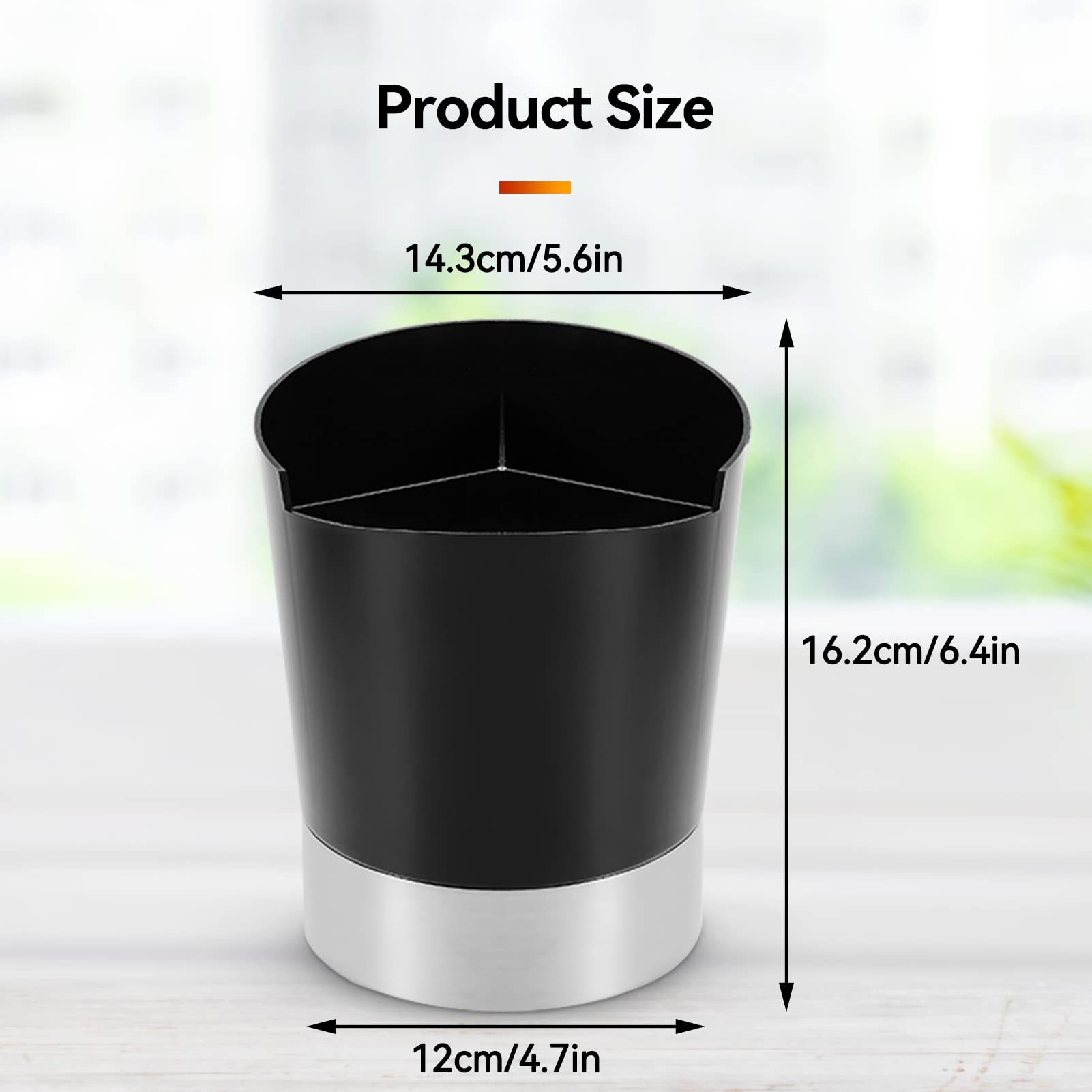 Straw Holder for Countertop, 3 Grid Stainless Steel Straw Dispenser Drinking Straw Dispenser Coffee Stirrers Holder Forks Spoon Organizer for Coffee Bar Kitchen Party