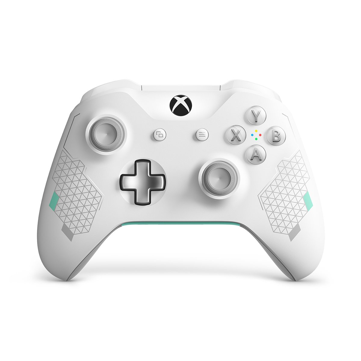 Microsoft Xbox Wireless Controller Sport White Special Edition - Wireless - Bluetooth - Xbox One - PC - Diamond rubberized grips - White/Mint