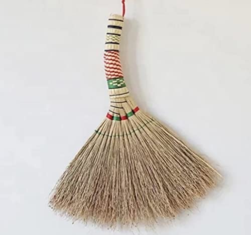 SN SKENNOVA - 16 inch Tall of Hand Broom Brush Whisk Broom Dusting Brush Broom Handmade Cleaning Tools Household