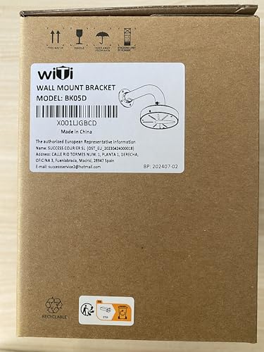 WiTi 6 inch Base Wall Mount Bracket for Surveillance Cameras IP CCTV, Compatible with Eufy Cameras Bullet Dome PTZ,Cable Management Pole Mounting Antirust Base Powder Spray Coated
