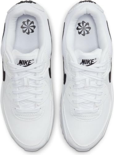 Nike WMNS Air Max 90 Women's Shoes (White/White/Black, us_Footwear_Size_System, Adult, Women, Numeric, Medium, Numeric_12)