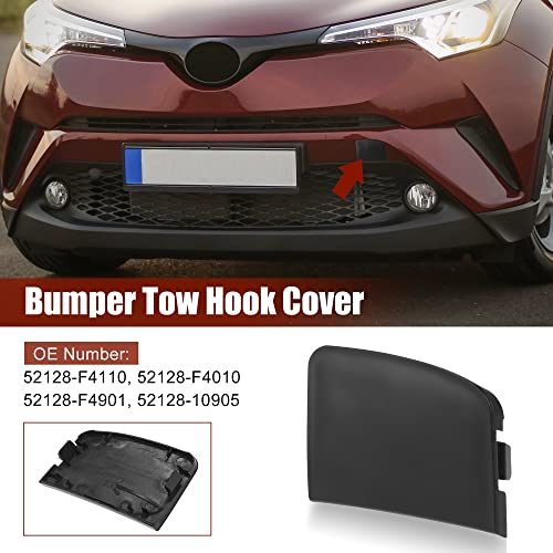 X AUTOHAUX Front Bumper Tow Hook Hole Cover 52128-F4110 for Toyota CHR 2018-2019 Car Tow Hook Eye Hole Cover Plug