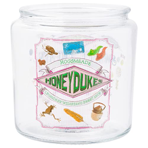 Silver Buffalo Harry Potter Honeydukes Treats Glass Jar with Lid, 6 Inches