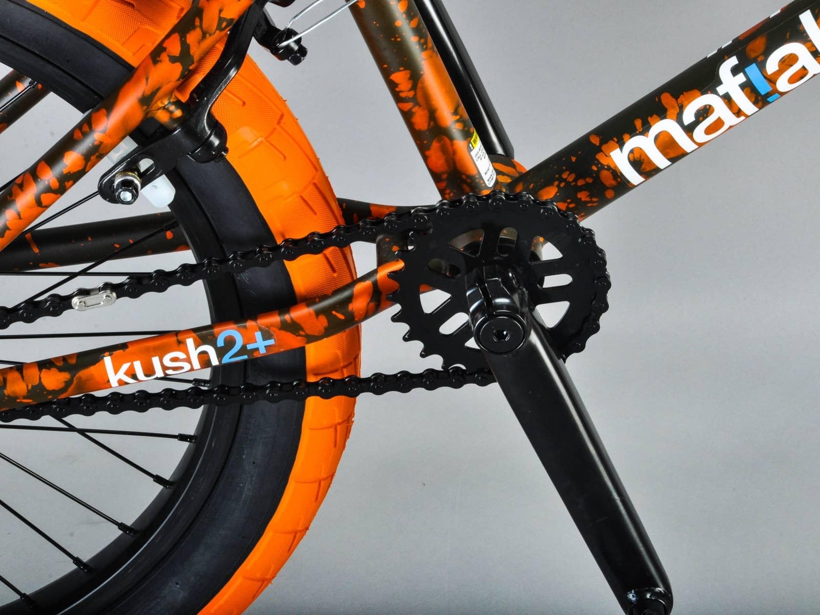 Mafiabikes Kush 2+ 20 inch BMX Bike Orange Splatter