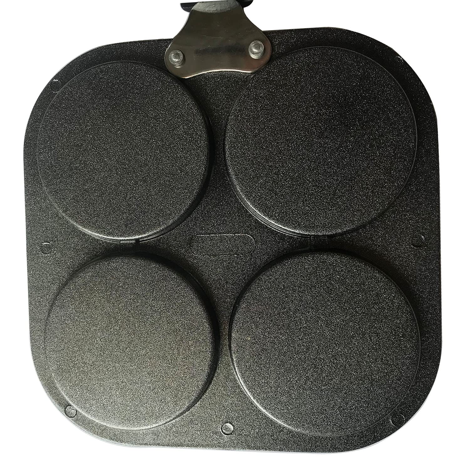SHRIYA Non Stick Mini Uttapam Pan Aluminum 4-Cup Egg Cooker Pan Multipurpose Pancake Pan Omelet Cooker Griddle Uttapam Tawa, Multicolor