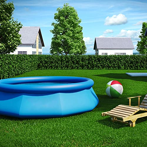 U'Artlines Artificial Grass Rug 4FTX6FT(24 Square FT), 1.2 Inch Realistic Grass Turf Thick Fake Faux Grass Carpet Patio Mat Indoor Outdoor Lawn Landscape for Dogs Garden Backyard Balcony