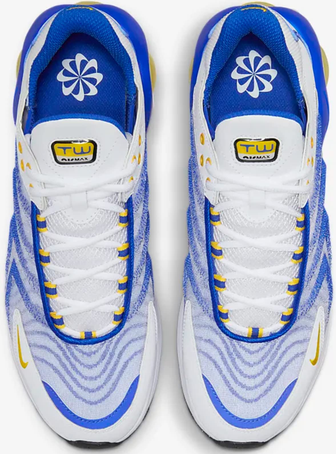Nike mens Air Max TW Shoes, (Dq3984-100) White/Blue, 11