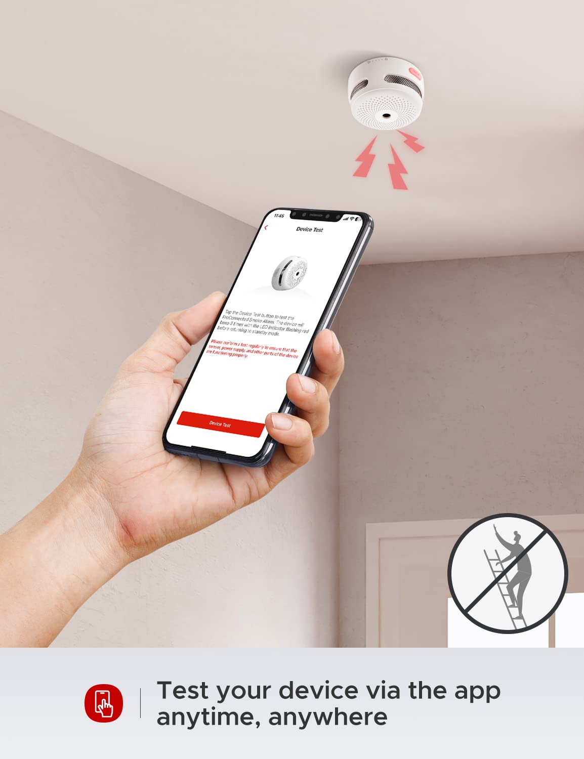 X-Sense Smart Smoke Detector with SBS50 Base Station, Wi-Fi Smoke Alarm Compatible with X-Sense Home Security App, Wireless Interconnected Mini Fire Alarm, Model FS31