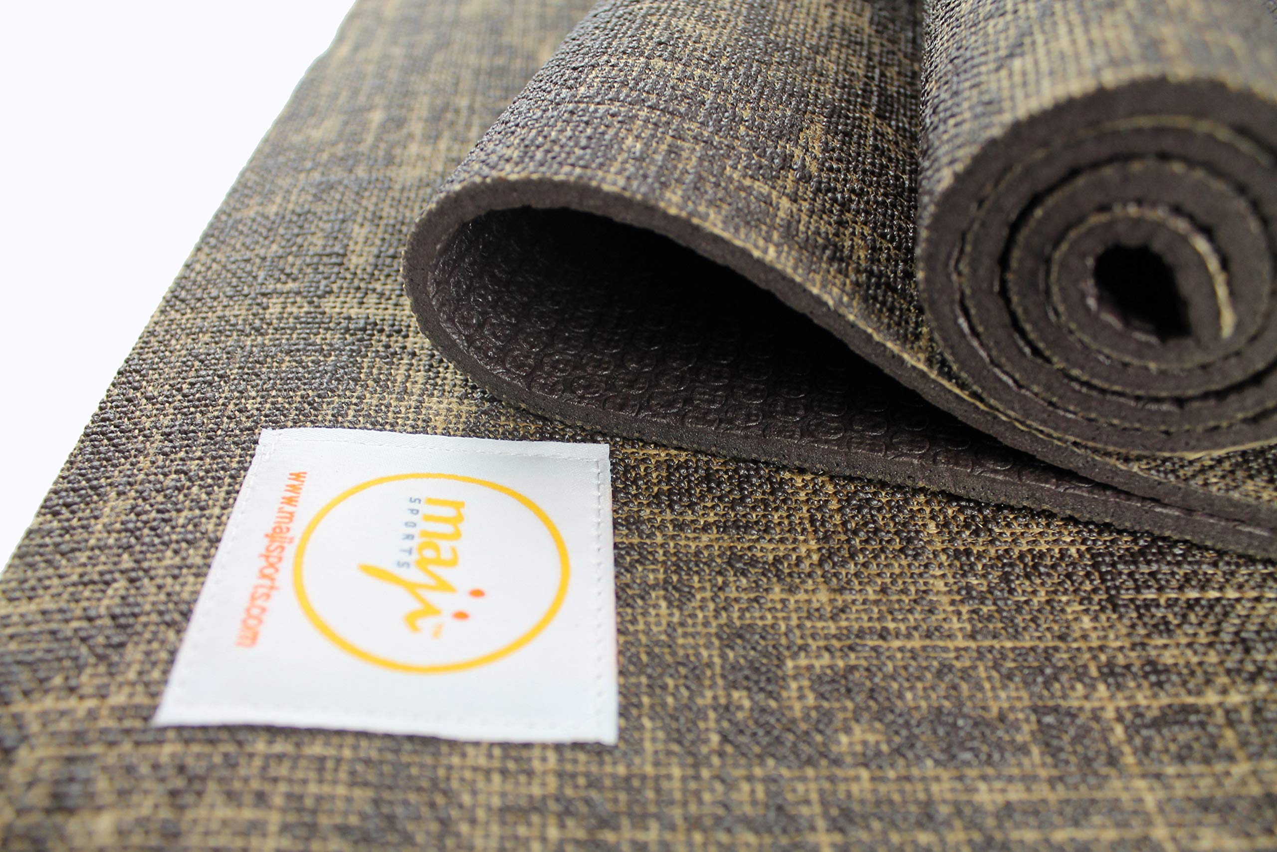 Maji Sports Jute Yoga Mat, Beige, 24 x 68 x 4.5mm