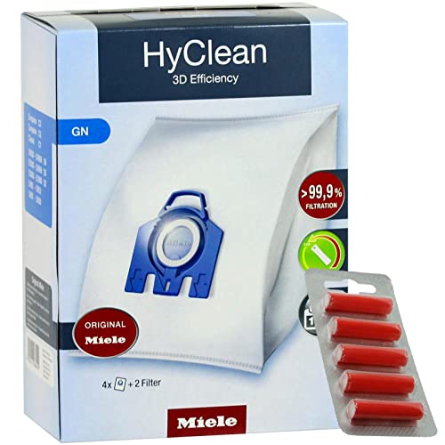 Miele Genuine GN HyClean 3D Efficiency Dust Bags Vacuum Cleaners + Free Fresheners