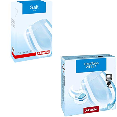 Miele Care Collection Dishwasher Reactivation Salts and Dishwasher Tabs (60 Tabs)