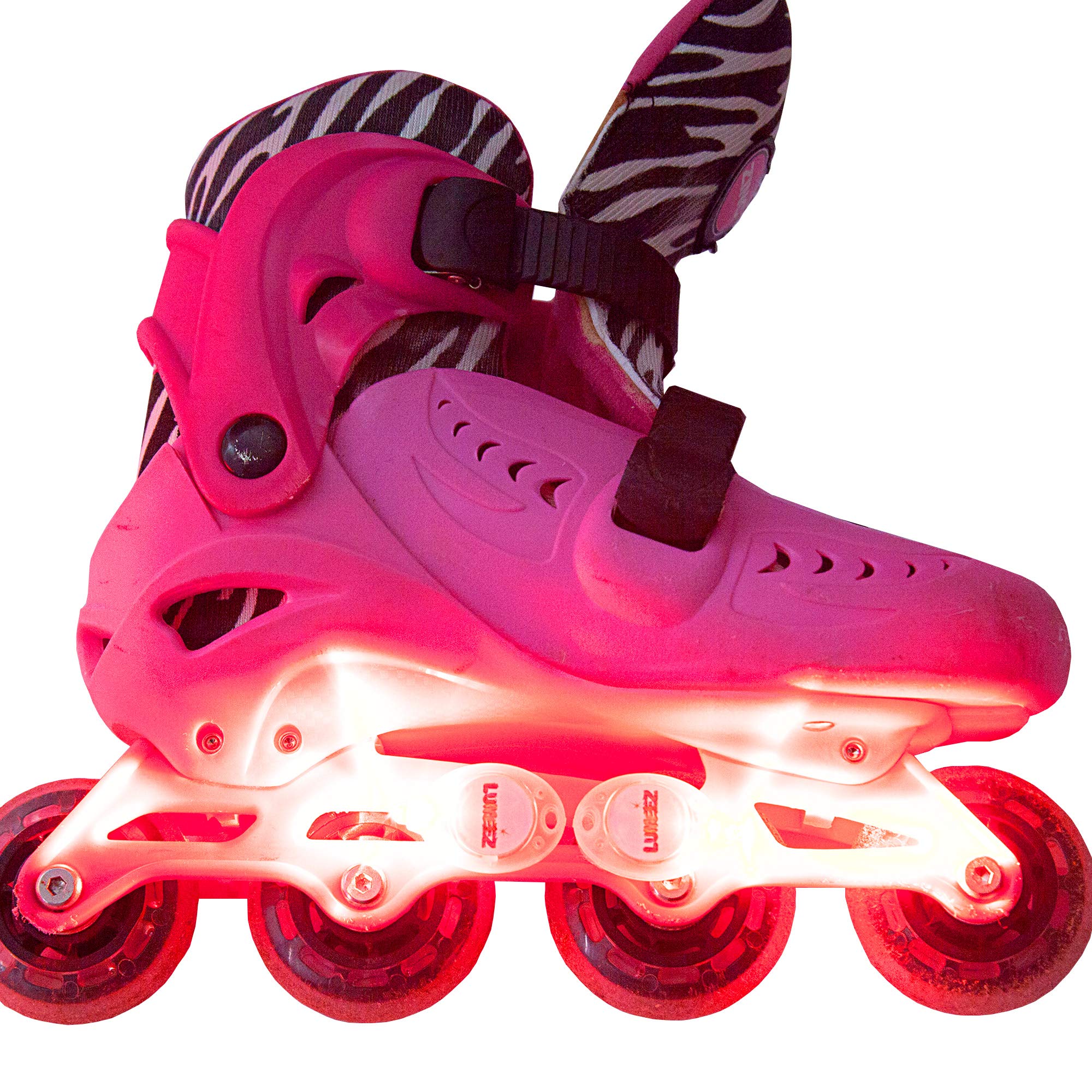 Lumeez LED Lights for Roller Skates, Ice Skates, Skateboards, Scooters, in-Line Skates & Roller Boots with Replaceable Batteries Made (Multi/Flashing)