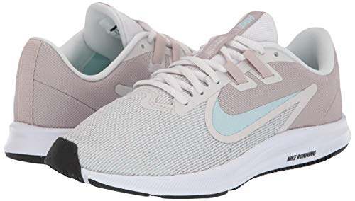 Nike Women's Downshifter 9 Sneaker, Platinum Tint/Teal Tint-Moon Particle, 6.5 Regular US