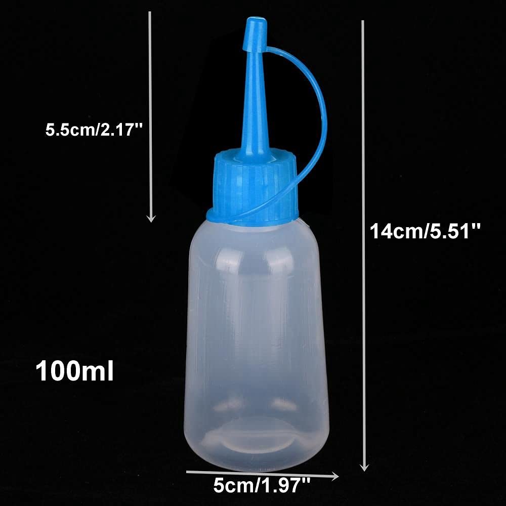 Squeeze Bottle with Cap, Plastic Ketchup Bottle 100ml Sauces Container Multifunctional Storage Bottle, Condiment Bottle Kitchen Gadgets(red)