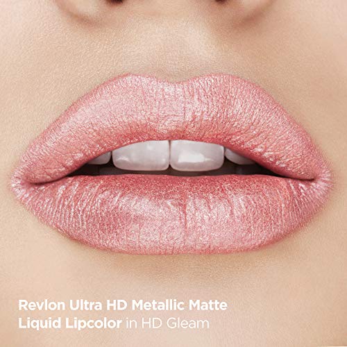 Revlon Ultra HD Metallic Matte Liquid Lipcolor, Liquid Lipstick, Glam