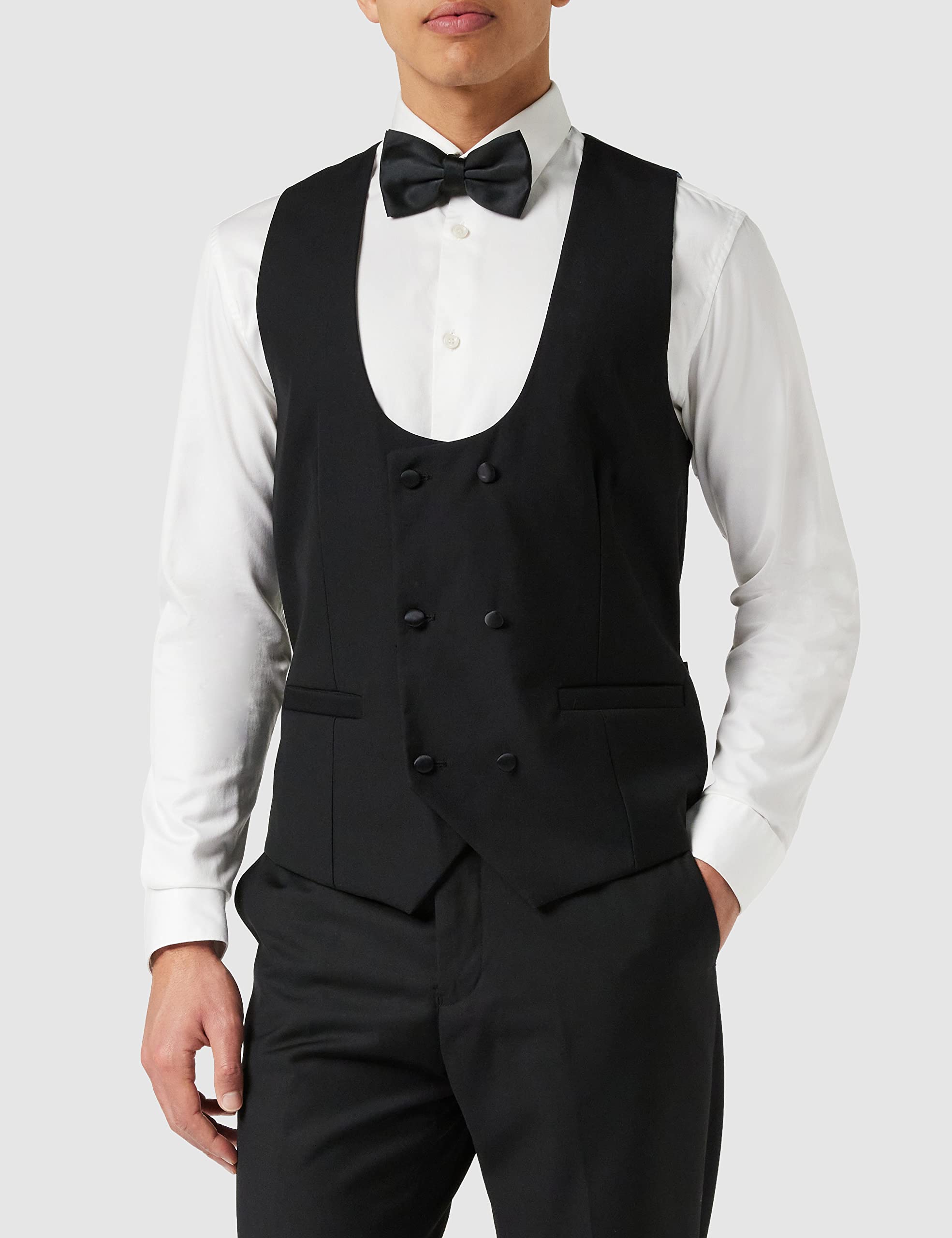 Mens Floral Bird Embroidery Black Gold Tux Jacket Stunning Party Wedding Blazer Waistcoat[TUX-8600-1,46,Black-Red]