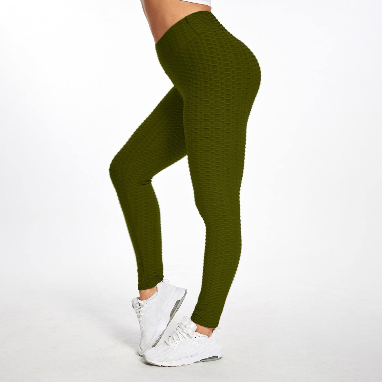 siilsaa Leggings for Woemn, Womens High Waisted Hip Lifting 2PC Tummy Control Exercise Fitness Running Stretch Yoga Pants