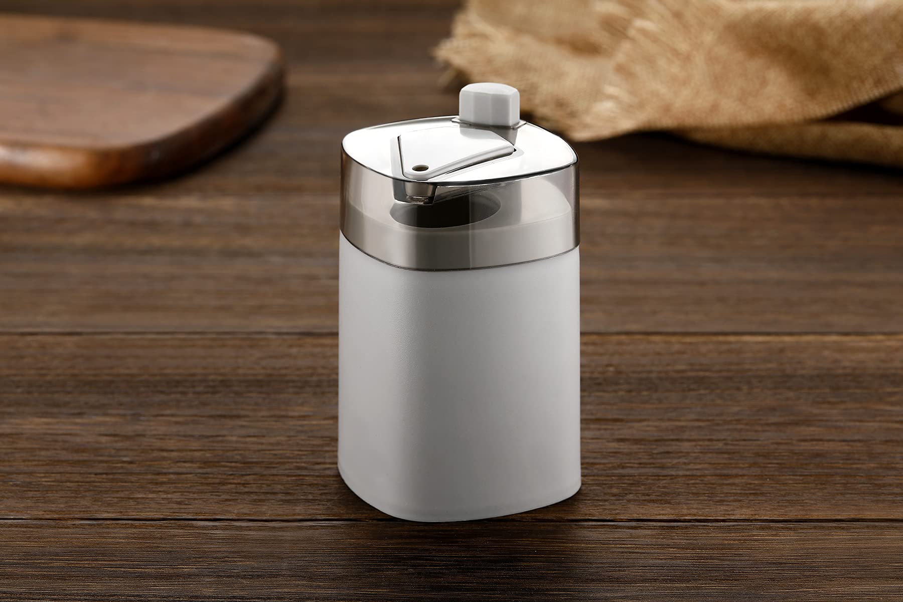 Toothpick Holder Dispenser, Pop-Up Automatic Toothpick Dispenser, Toothpick Storage Box (Grey)