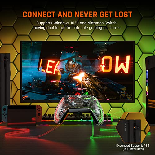Wired Gaming Controllers, BIGBIG WON Rainbow Lite Controller for PS4 via R90 Game Controllers