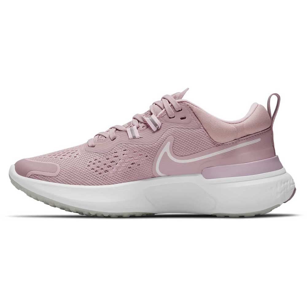 Nike Women's React Miler 2 Shoes, Plum Chalk/White-pink Foam, 6.5