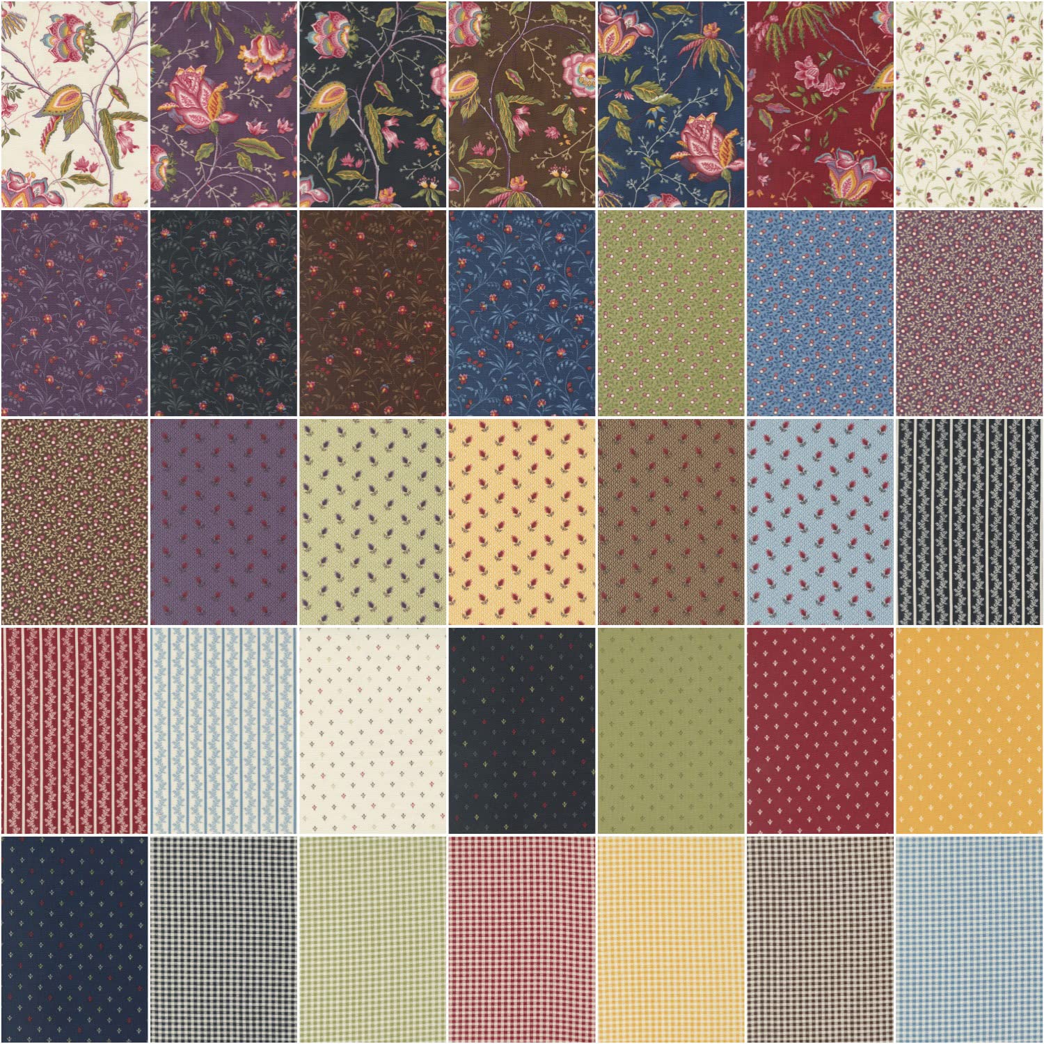 Moda Fabrics Florence's Fancy Fat Quarter Bundle by Betsy Chutchian 31660AB