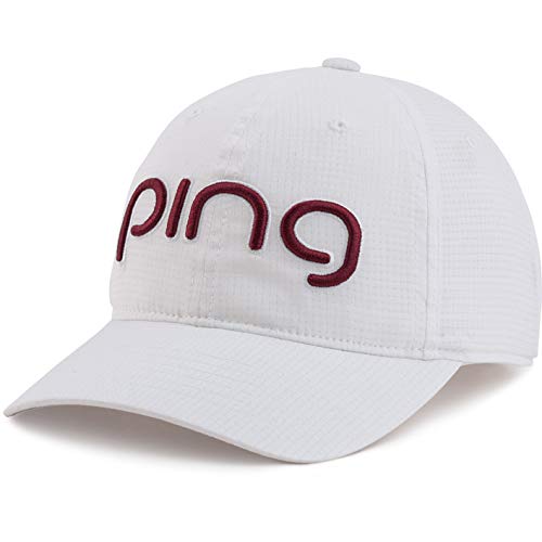 PING Ladies Aero Adjustable Golf Cap White/Magenta