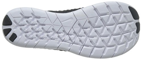 Nike Women's Free Running Motion Flyknit Shoes, Black/White - 8.5 B(M) US