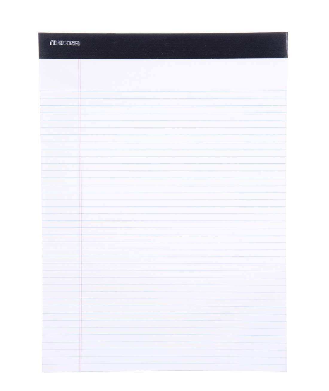 Mintra Office Legal Pads - ((BASIC WHITE 6pk, 8.5in x 11in, NARROW RULED)) - 50 Sheets per Notepad, Micro perforated Writing Pad, Notebook Paper for School, College, Office, Business
