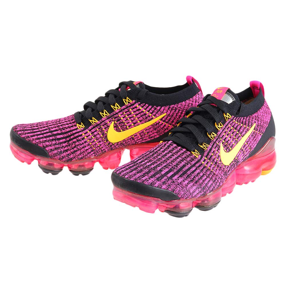 Nike Womens Air Vapormax Flyknit 3 Womens Aj6910-600 Size 6, Laser Fuchsia/Laser Orange-black