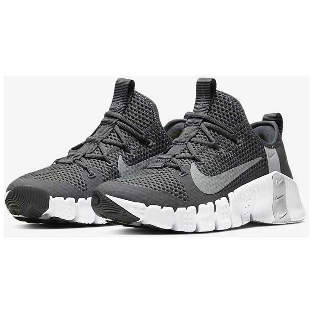 NIKE Men's Free Metcon 3 Soccer Shoe, Iron Grey/Particle Grey-Pure Platinum, 10