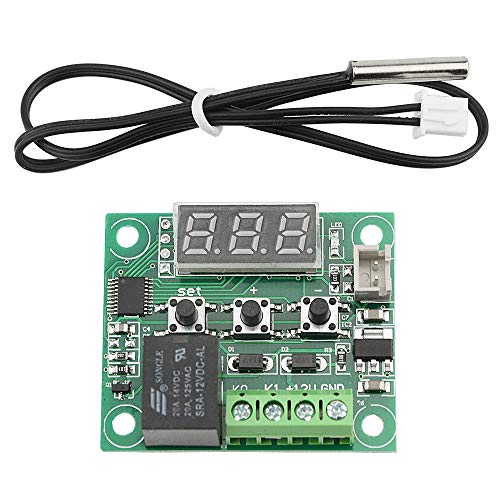 XINGYHENG 2PCS W1209 Digital Thermostat high Precision Temperature Control Switch Module DC 12V Micro Temperature Control BoardĀ and NTC 10K Thermistor Sensors Digital Temperature Probe