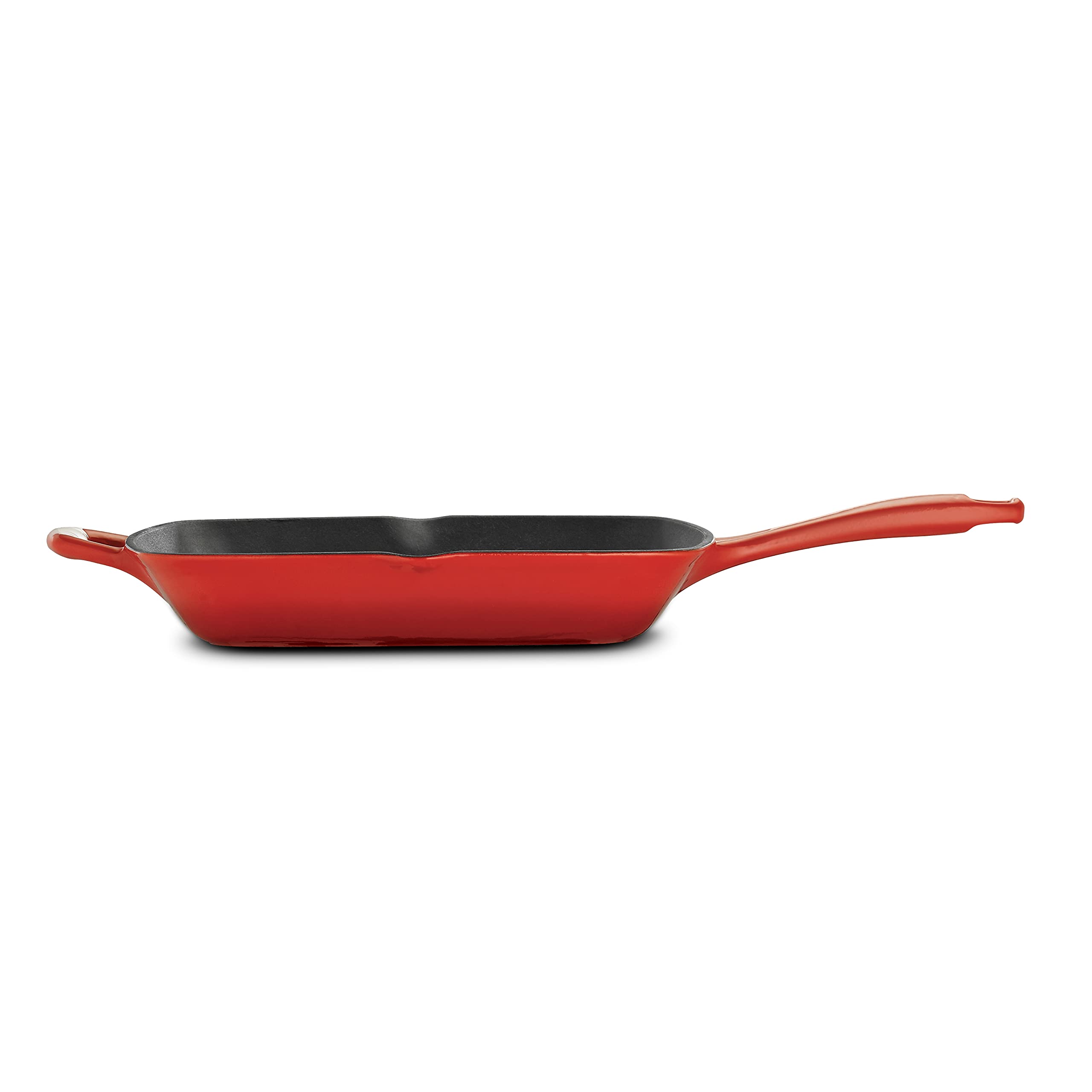 Tramontina Grill Pan Enameled Cast Iron 11 Inch, Gradated Red, 80131/053DS