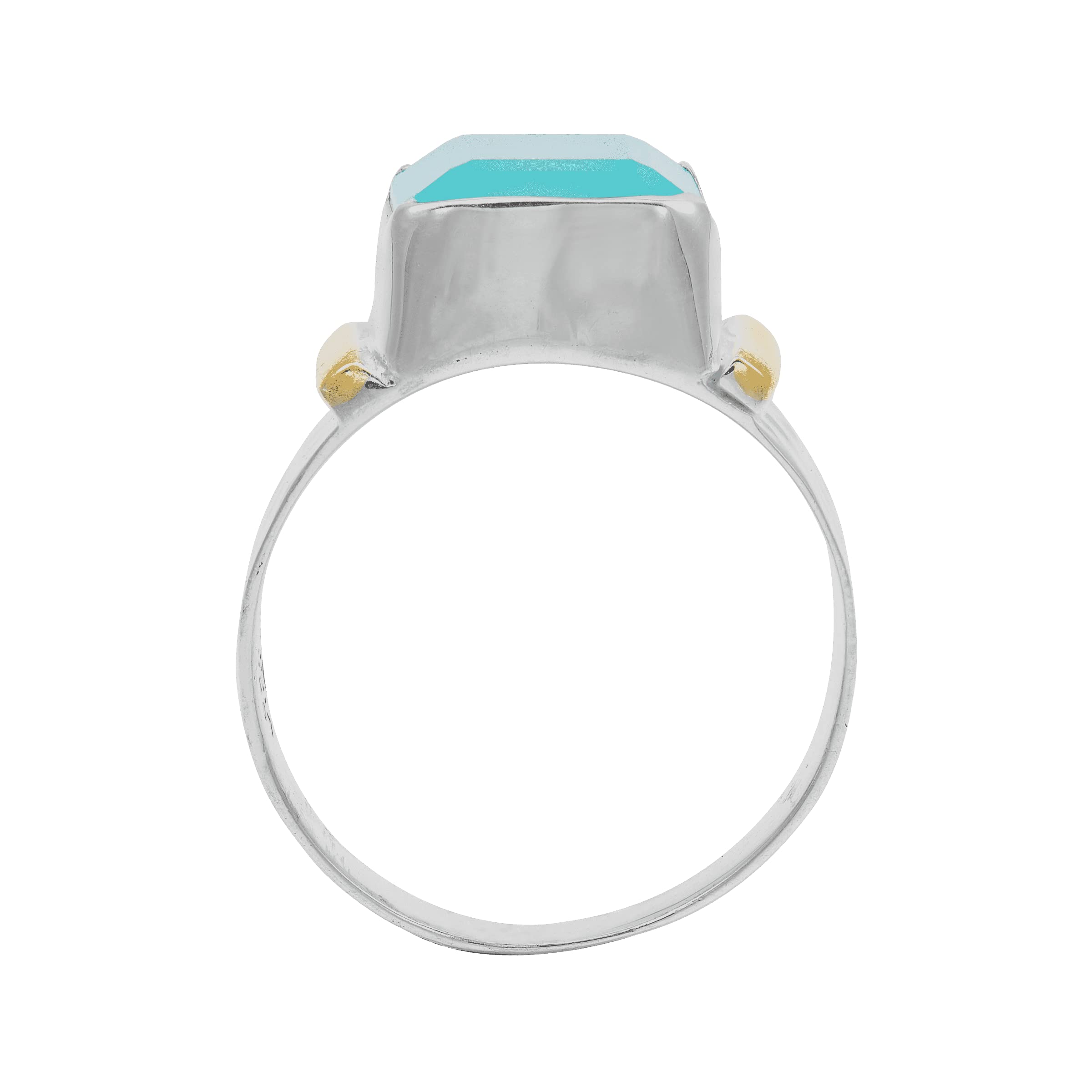 Silpada 'Dazzling Azure' Chalcedony Ring in Sterling Silver, Size 10, Size 10