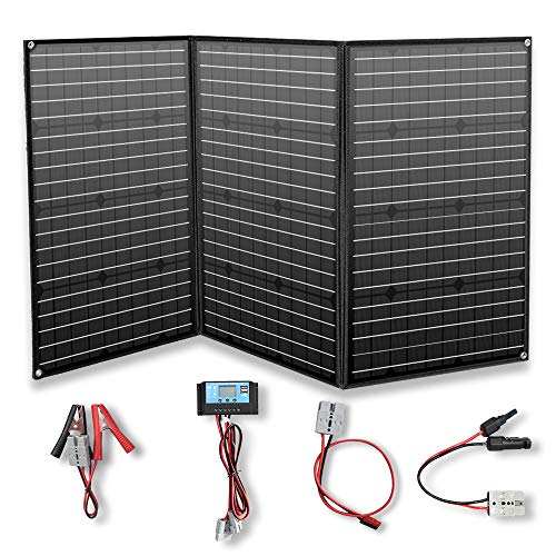 XINPUGUANG Solar Panel 150W 12V Foldable Solar Charger Portable Kit 20A Controller Portable Generator Power Station Battery USB Devices Cars RV Boat Camping (150W)